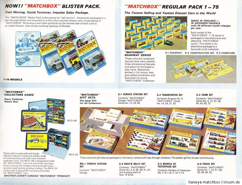 Very RARE Matchbox Dealer Catalog Canada 1969 | eBay