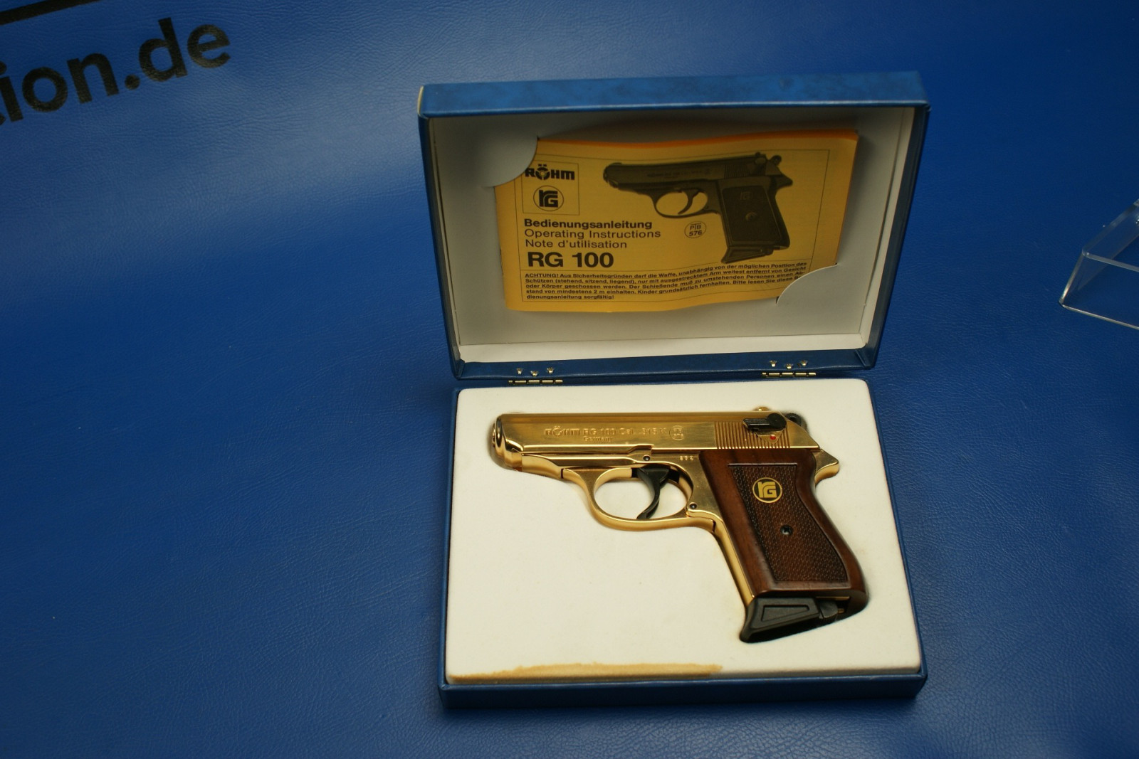Pistole Röhm RG 100 Gold, Sondermodell im Cal. 315 K - eGun