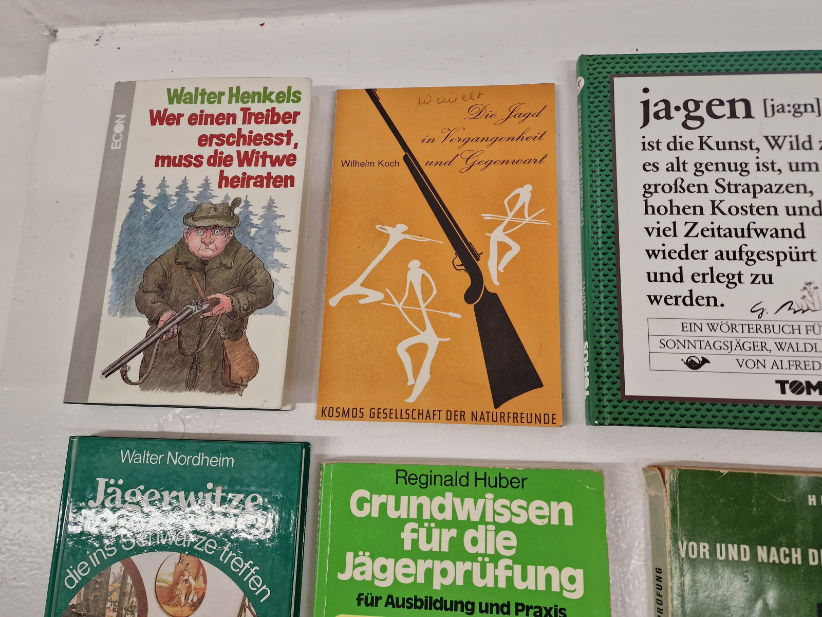7 alte interessante Bücher über die Jagd + Humor - eGun