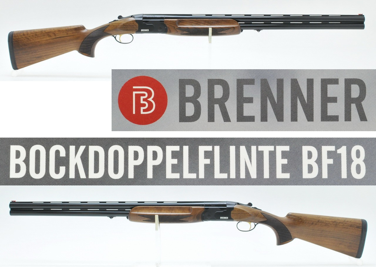 BRENNER BF18 " Black " Bockflinte / BDF im Kal. 12/76 mit Wechselchokes ...